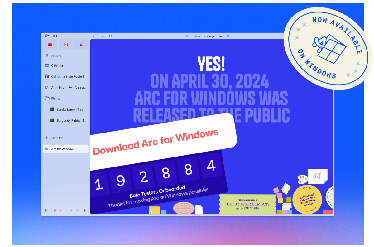 Arc 浏览器 for Windows 版本 V1.6.1 发布-浏览迷